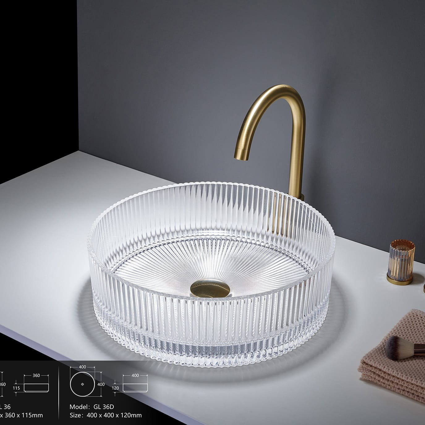 Exquisite Wholesale Glass Sinks With Various Colors Options - linkceramics